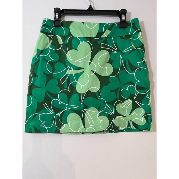 Loudmouth | Shorts | Loudmouth Ladies Lucky Shamrock Green Side Zip ...